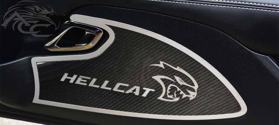 American Car Craft 2015-2023 HELLCAT/Demon Redeye Challenger - HELLCAT Door Badges 2Pc ...