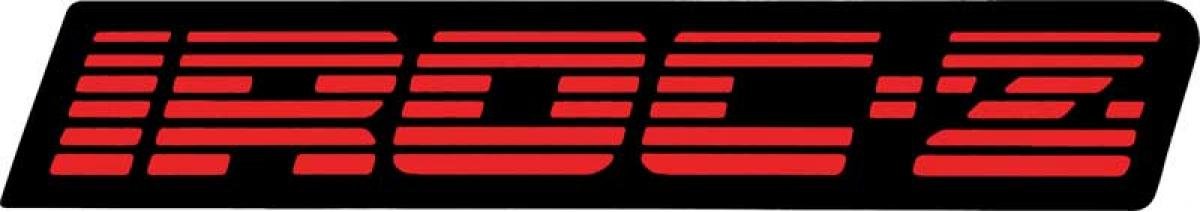 Camaro Rocker Panel Emblem, IROC-Z, Red, 1982-1992 | Muscle Cars & Classics