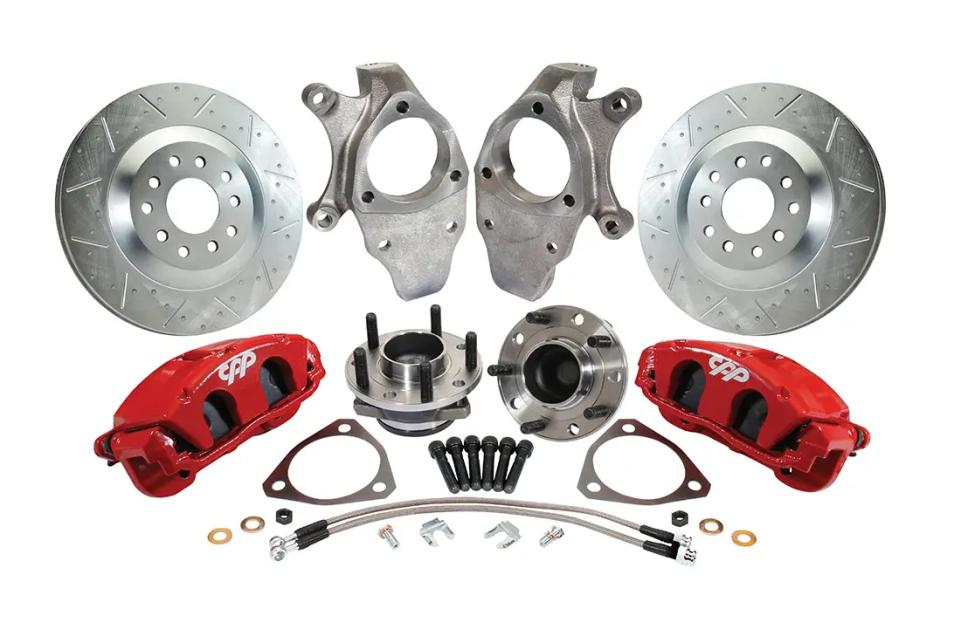 Classic Performance Corvette Style Front Disc Brake Spindle Wheel Kit ...