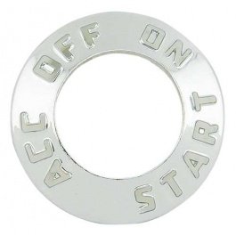 Ford Thunderbird Ignition Switch Bezel, Chrome With Clear Letters, 1960 ...