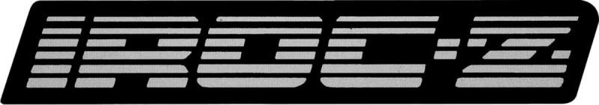 Camaro Rocker Panel Emblem, IROC-Z, Silver, 1982-1992 | Muscle Cars ...