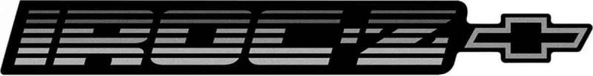 Camaro Rear Panel Emblem, IROC-Z, Silver, 1982-1992