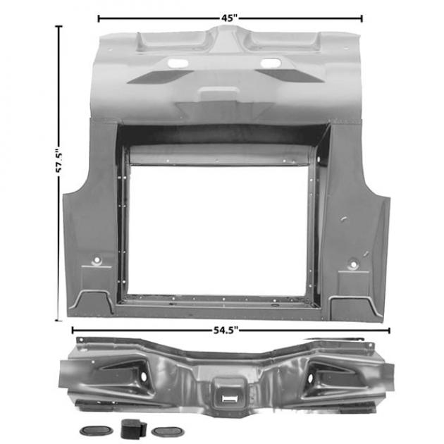 Trunk Floor - Complete - Weld-through Primered - Coupe and Fastback ...