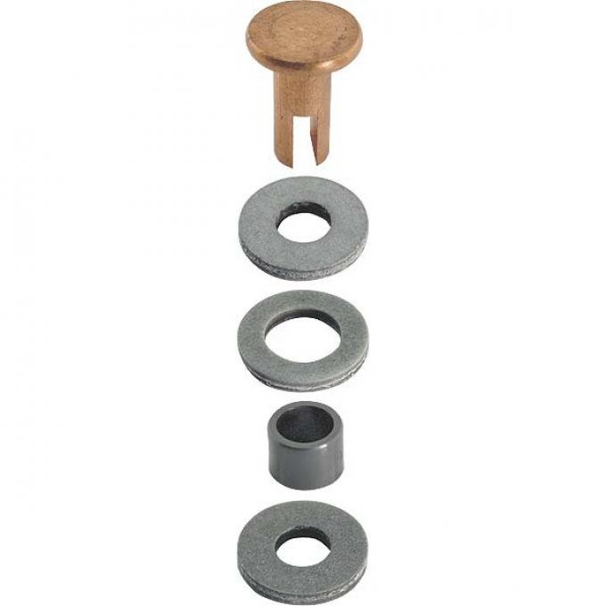 Model A Ford Starter Contact Button Terminal & Insulator Set - 5 Pieces ...