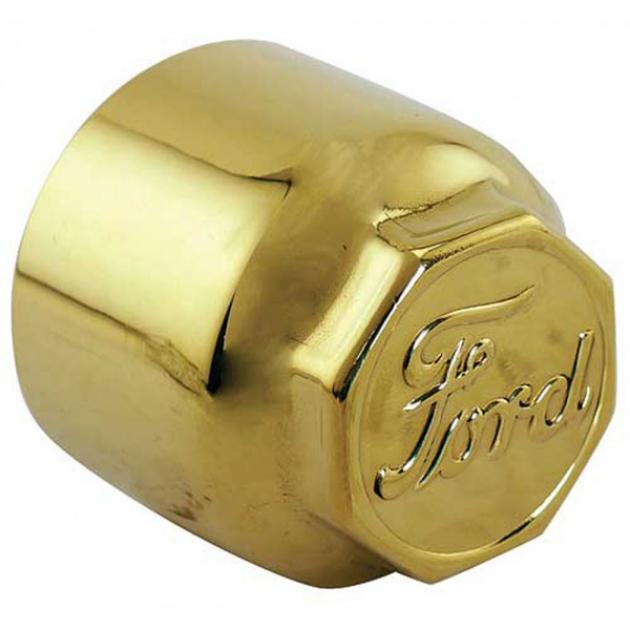 Model T Ford Hub Cap For Wood Wheels, Brass, Ford Script | Muscle Cars ...