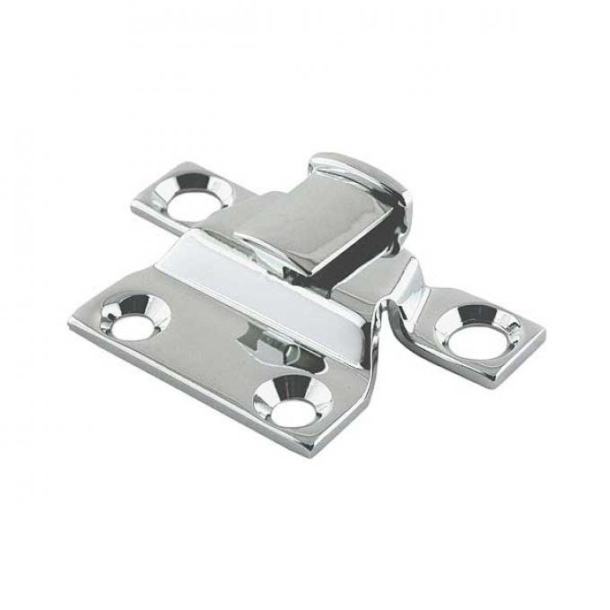 Model A Ford Street Rod Hood Retainer - Front - Chrome - 4 Hole - For ...