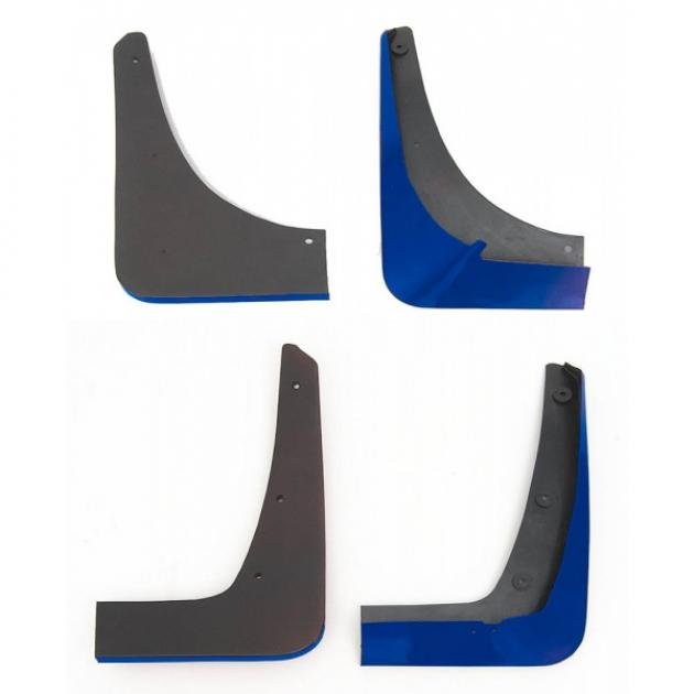 Corvette Splash Guards, Body Contoured, Front & Rear, Jetstream Blue ...