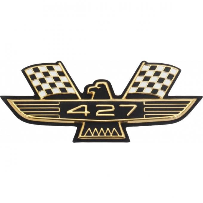 Galaxie Fender Emblem, 427 Bird, Black/Gold, 1963-1964 | Muscle Cars ...