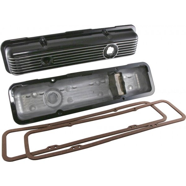 Corvette Valve Covers, Stock Black Aluminum, LT1 & L82, 1969-1982