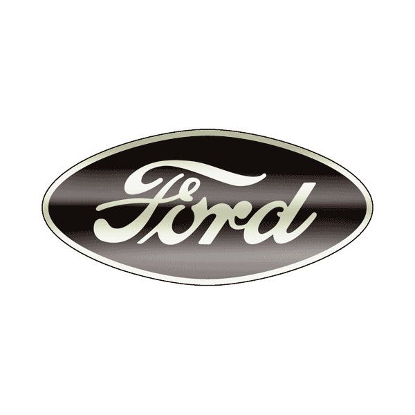 Model A Ford Radiator Emblem - Black On Chrome Script - Canadian Version