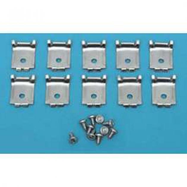 Chevy Rocker Molding Clip Set, 1955