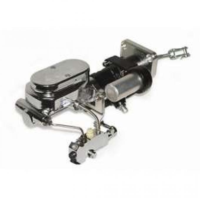Chevy Brake Booster, Hydroboost, With Chrome Dual Master Cylinder With ...