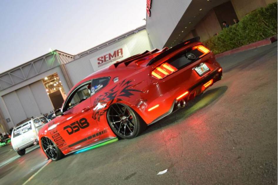 GlassSkinz 2015-2020 Mustang Bakkdraft Rear Window Valance / Louver ...