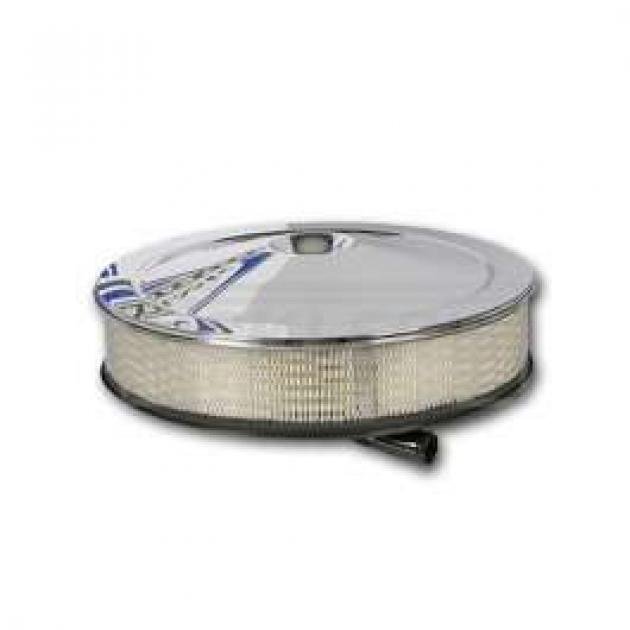 Full Size Chevy Air Cleaner Assembly, Open Element With Chrome Lid, 427 ...