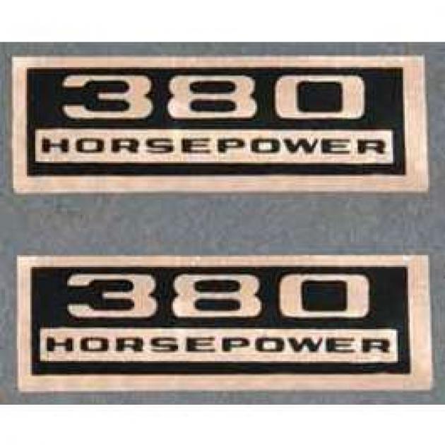 Full Size Chevy Valve Cover Decals, 409ci/380hp, 1962 | Muscle Cars ...