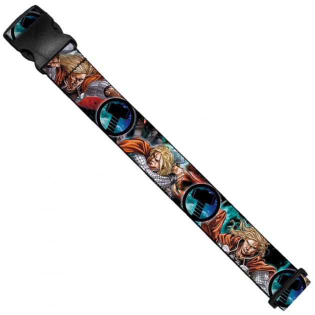 MARVEL UNIVERSE Luggage Strap - Astonishing Thor #3 Poses/Hammer Logo