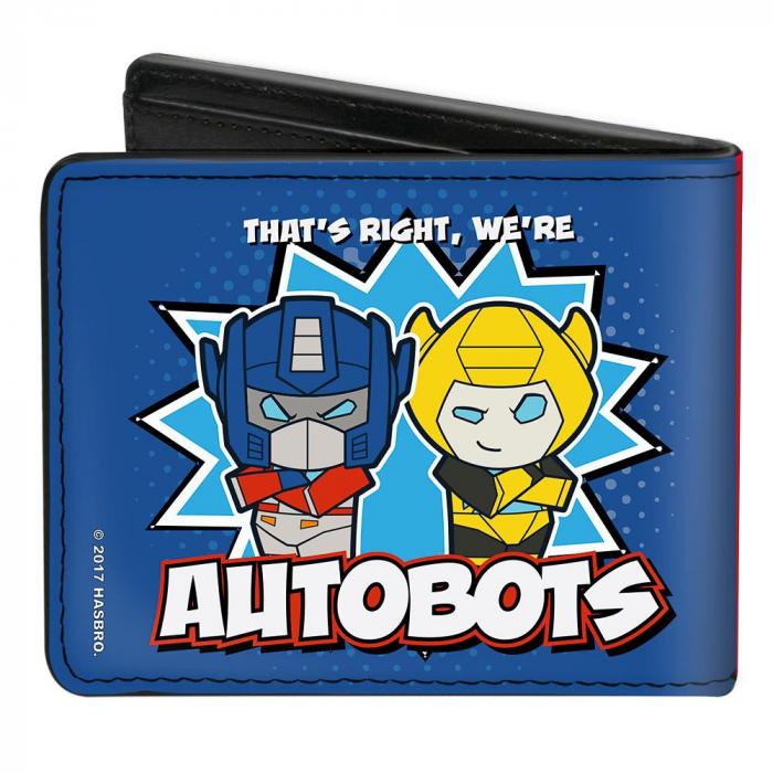 Bi-Fold Wallet - AUTOBOTS Kawaii Optimus Prime/Bumblebee Pose THAT'S ...