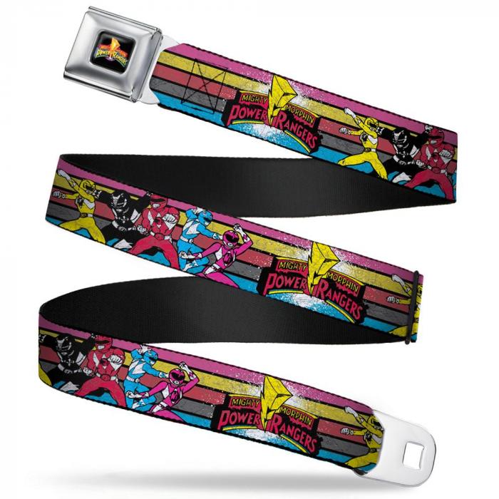 Power Rangers Logo Full Color Seatbelt Belt - Power Rangers Group ...