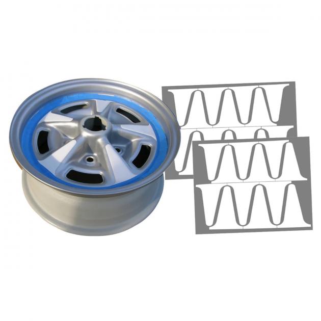 Nova - Rally II 15" Wheel Paint Stencil | Muscle Cars & Classics