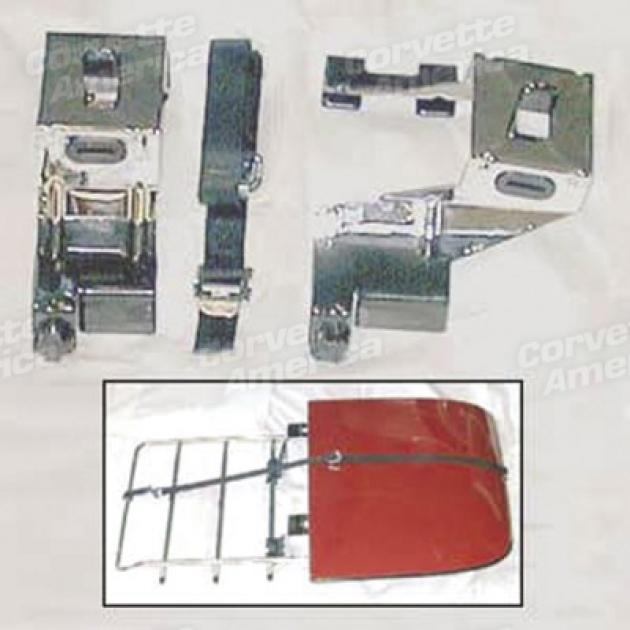 Corvette Luggage Rack T-Top Holder Bracket Set, 1968-1977