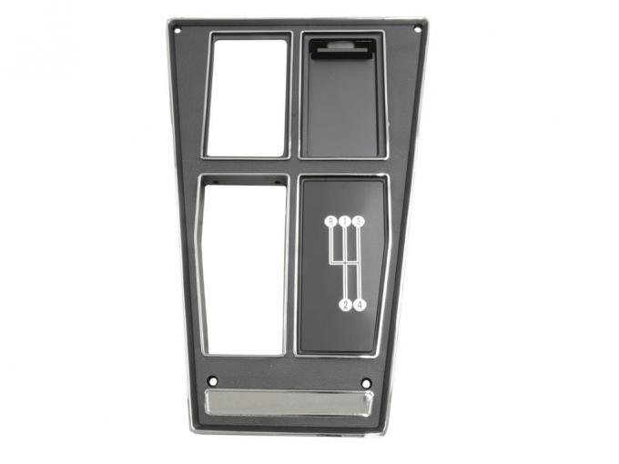 72-76 Shifter Console Plate - 4 Speed with Air Conditioning | Muscle ...