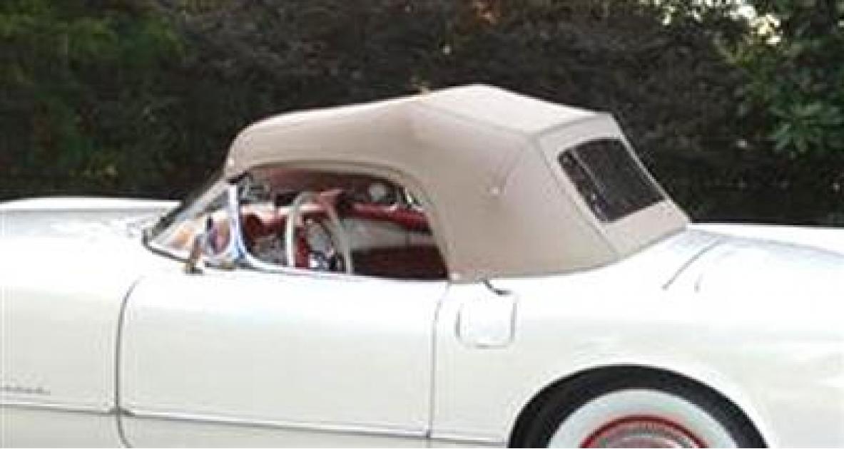 1953-1955 Soft Top/Convertible Top Original Type Canvas Soft Top Kit ...