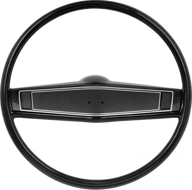 1969-70 Steering Wheel Kit, Black, with Black Steering Wheel Shroud ...
